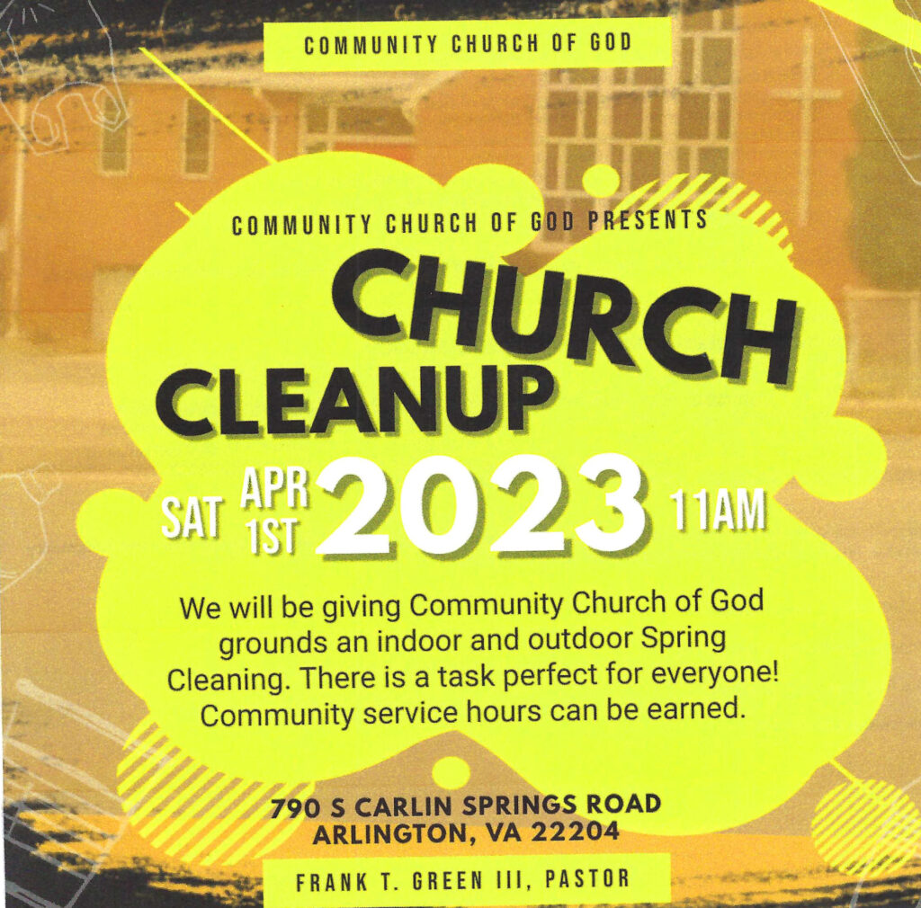 Announcement for Church Community Service Hours - National Association ...