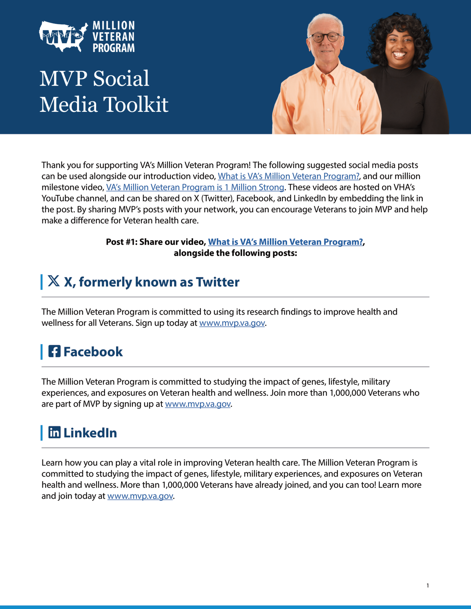 Million Veteran Program - National Association of American Veterans